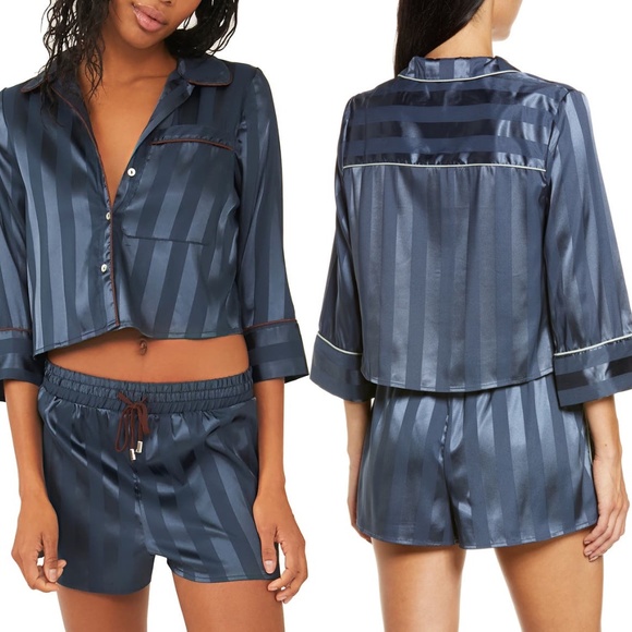 Free People | Intimates & Sleepwear | Free People Satin Striped Pajamas ...